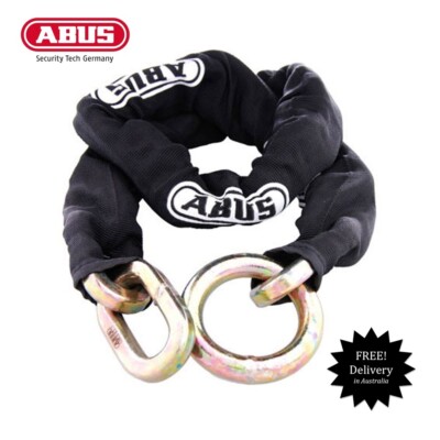 Abus 12KS120BLK 120cm Length Hardened Steel Motorcycle Security Chain ...