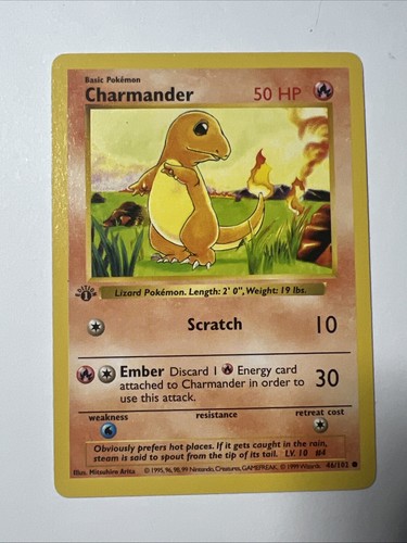 Charmander 046/102 Base Set (Shadowless) 1st Edition | eBay