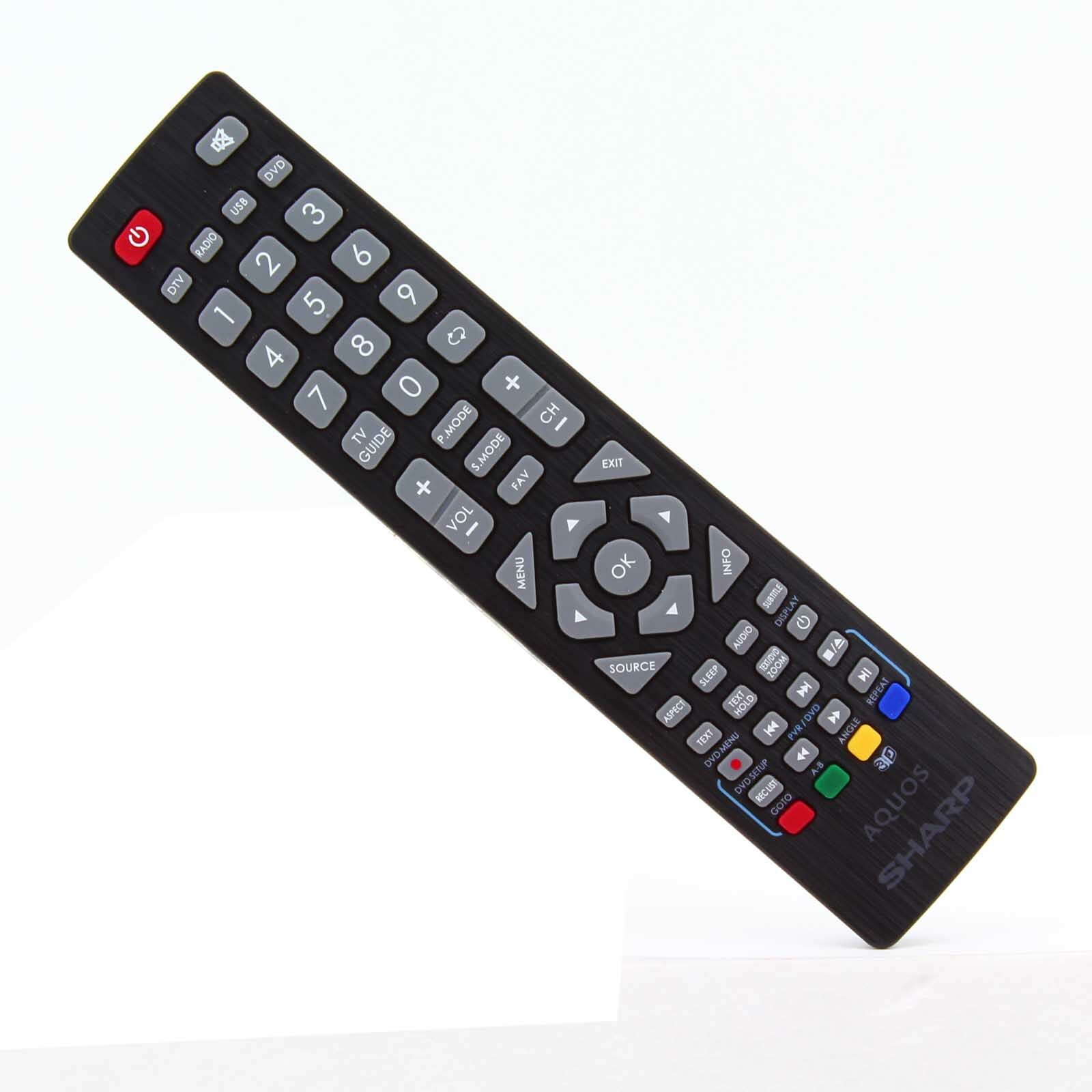 SHW/RMC/0103 SHWRMC0103 Remote Control for Sharp Aquos TVs With 3D ...