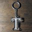 ALPHABET LETTER Initial KEYRING KEYCHAIN Laser Cut 5mm CRYSTAL CLEAR ...