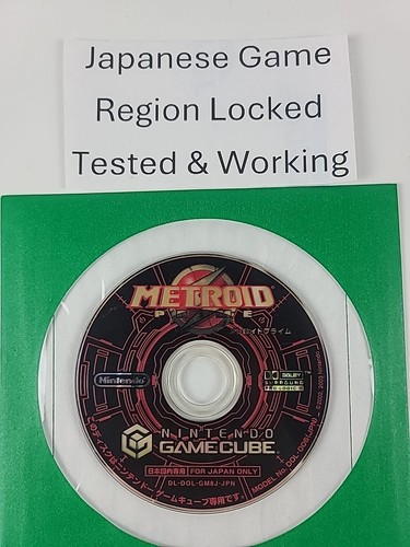 Metroid Prime Nintendo gamecube GC Import Japan Disc Only Region Locked ...