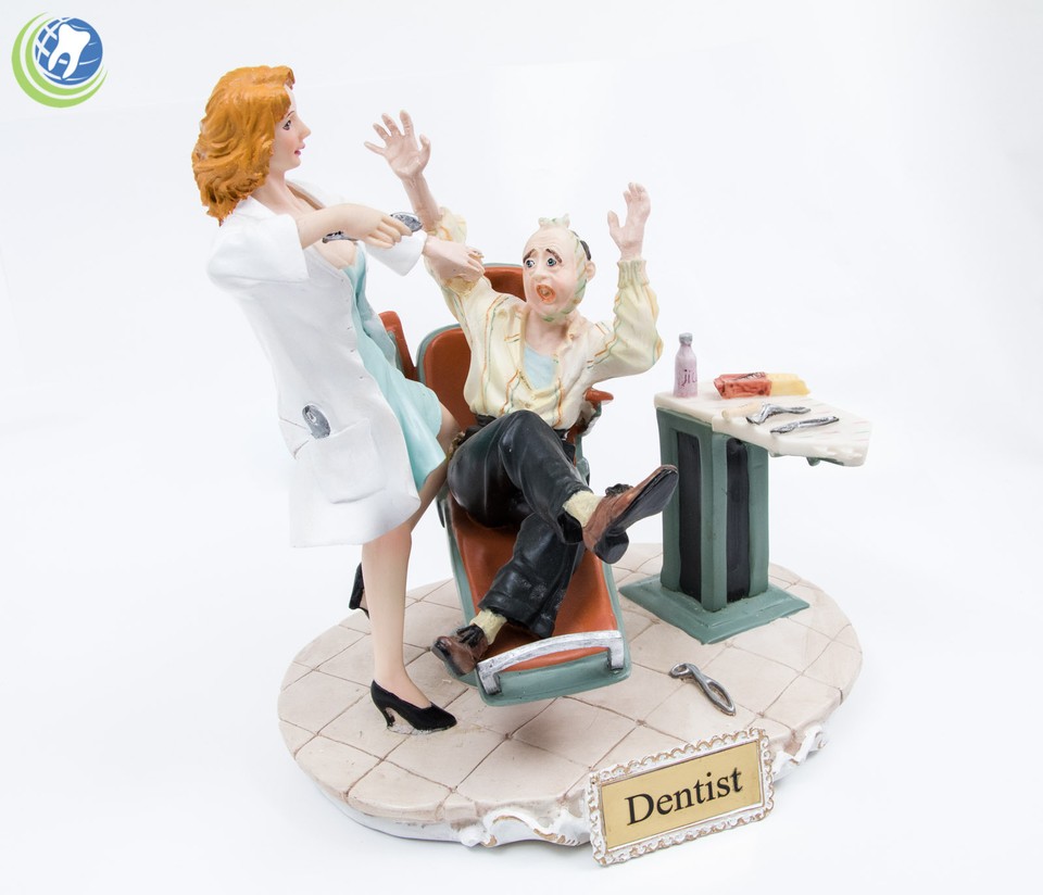 Female Blonde Dentist Hygienist Large 3D Office Decorative Figurine ...