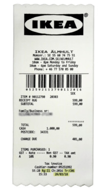 Virgil Abloh (Louis Vuitton, Off-White) x IKEA MARKERAD "RECEIPT" Rug ...