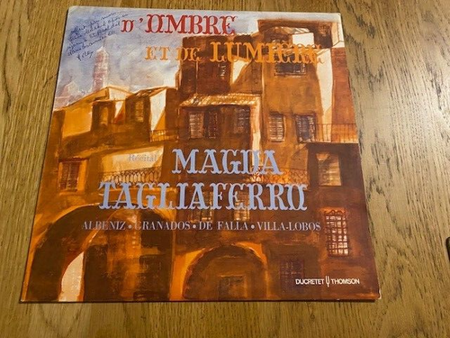 RARE FRENCH MAGDA TAGLIAFERRO PIANO RECITAL 12 " LP ON DUCRETET THOMSON ...