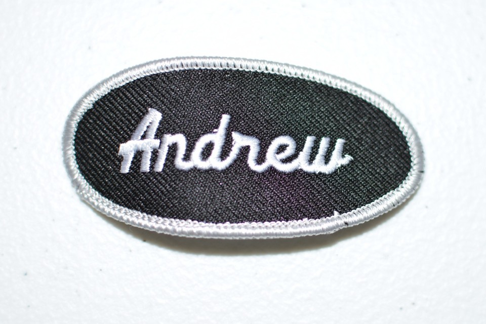Embroidered Name Tag Patch for Work Shirt Jacket Uniform Sales Mechanic ...