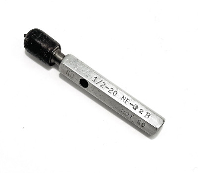 THREAD PLUG GAGE 1/2-20 NF-2B (A-2 TAPERLOCK) GO PD .4675 *VERY GOOD ...