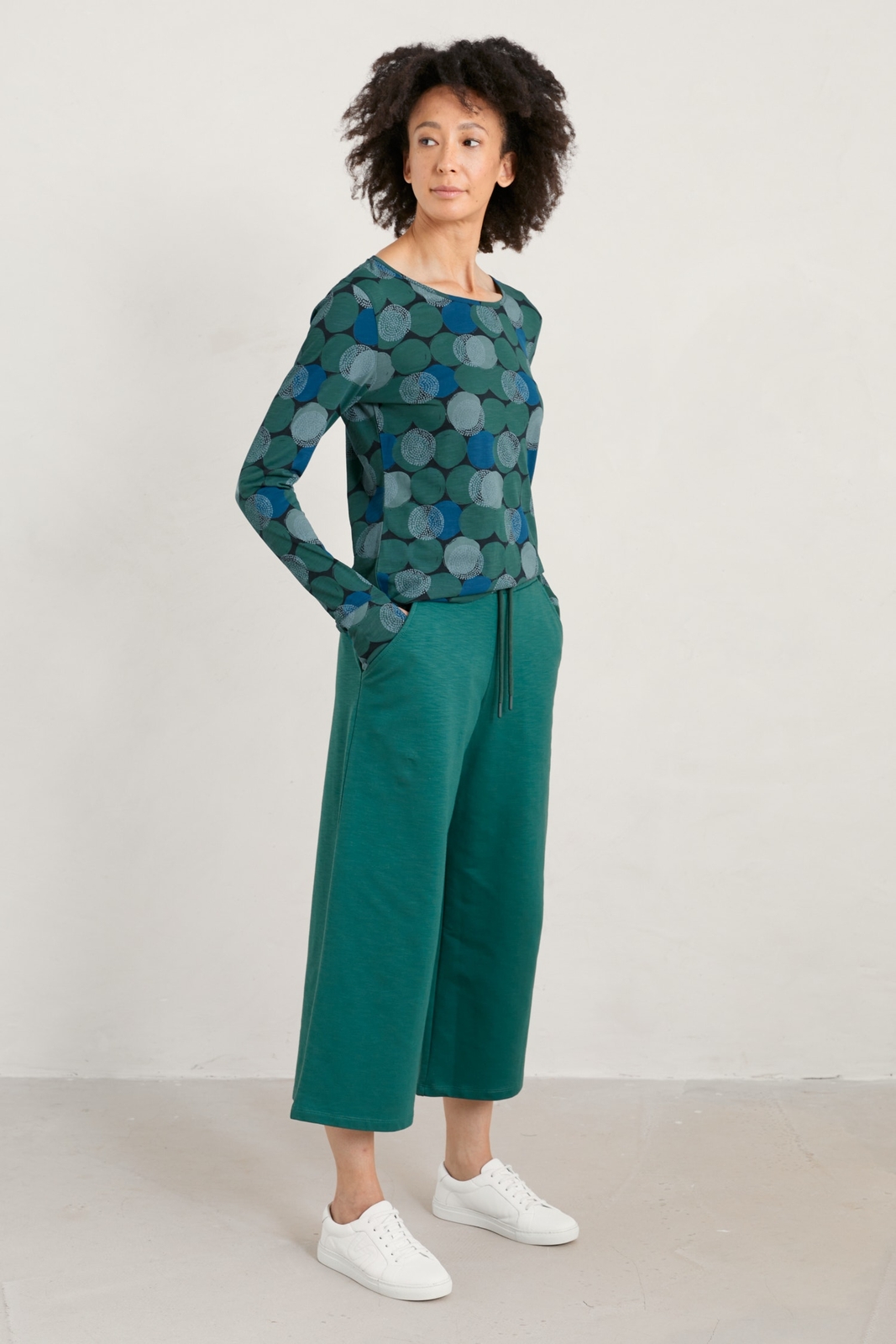 Seasalt Women's Top - black Bright Day Jersey Top - Regular - Printed ...