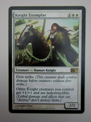 KNIGHT EXEMPLAR HUMAN KNIGHT CARD MTG MAGIC THE GATHERING NEV PLAYED NM ...