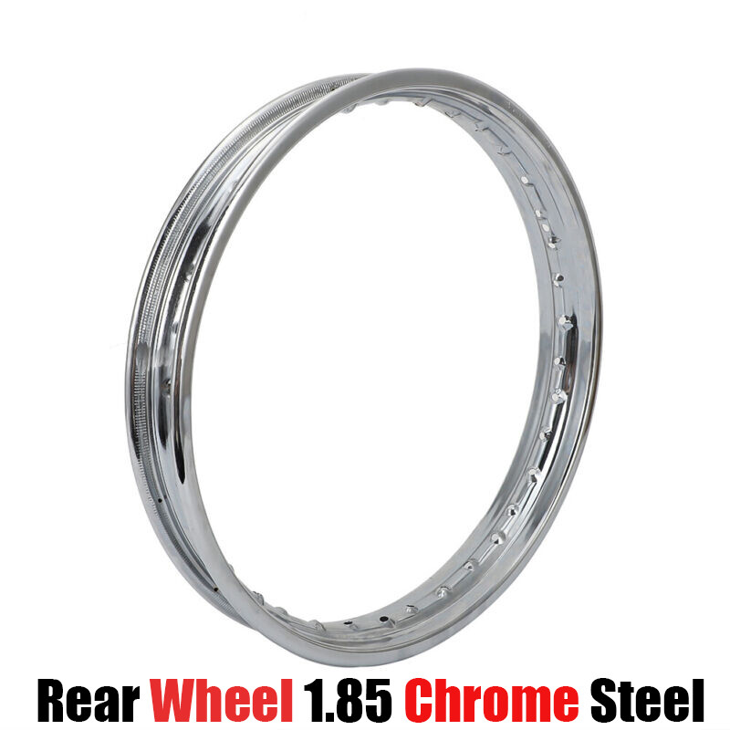 Rear Wheel 1.85 For HONDA CB160 CB400F CB77 CL200 Chrome Steel Rim 18 ...