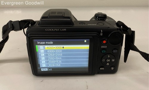 Nikon Coolpix L105 12.1MP 15X Zoom Digital Camera Powers On Untested | eBay