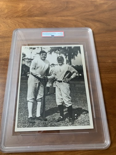Babe Ruth Miller Huggins Type Photo PSA 1927 New York Yankees | eBay
