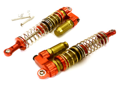 Piggyback Off-Road Shock for 1/10 Scale with 2 Stage Square Spring (L ...