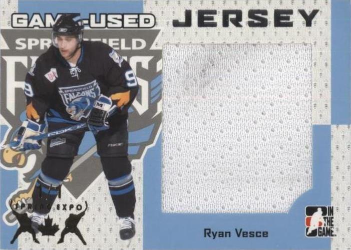 2006-07 In the Game Heroes and Prospects - Game-Used Ryan Vesce #GUJ-54 ...