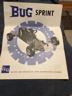 Bug Brand Sprint Go Kart Sales Brochure-Copy | eBay