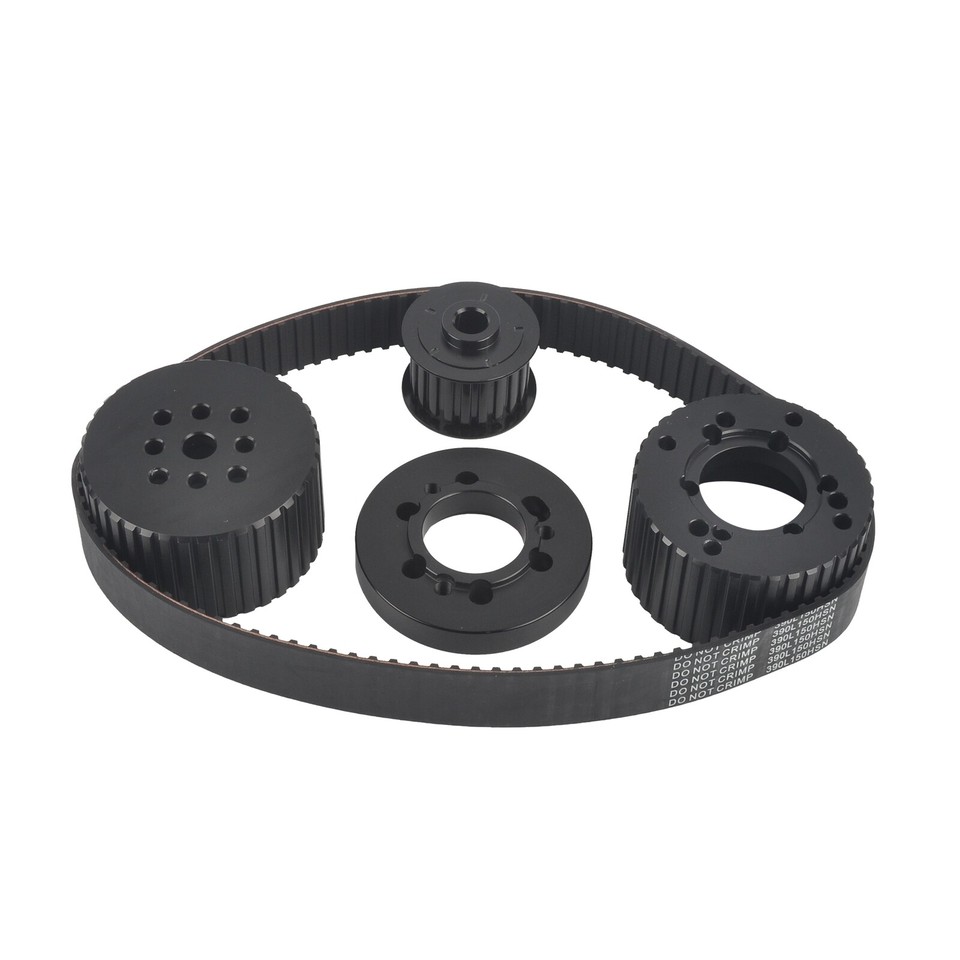 Billet Aluminum Gilmer Belt Drive Pulley Kit For Small Block Mopar 318 ...