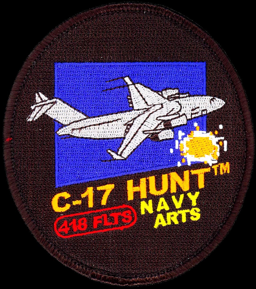 USAF 418th FLIGHT TEST SQ -C-17 HUNT NAVY ARTS- Edwards AFB, CA ...
