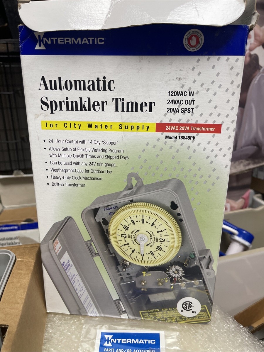 Orbit Sprinkler Timer Intermatic T8845PV Irrigation Timer - Mechanical ...