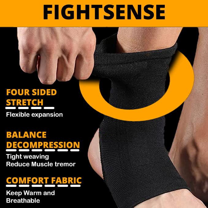 Ankle Foot Support MMA Boxing Brace Guard Pads Kick Muay Thai UFC Gym ...