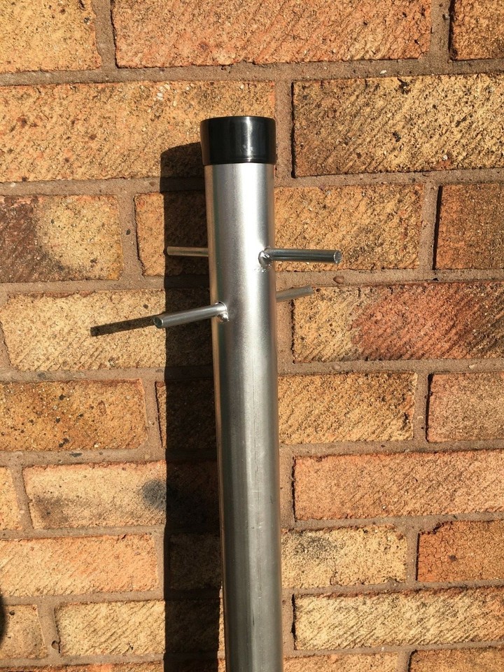3mtr Galvanised Washing Line Post Clothes Pole Line Drier Cross Peg ...