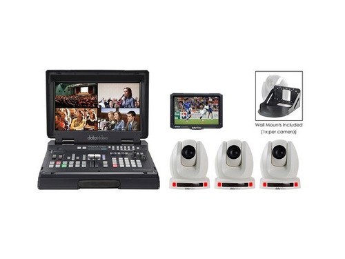 Datavideo HS-1600T-3C140TMW Mark II Mobile Studio Kit 3x PTC-140T/TLM ...
