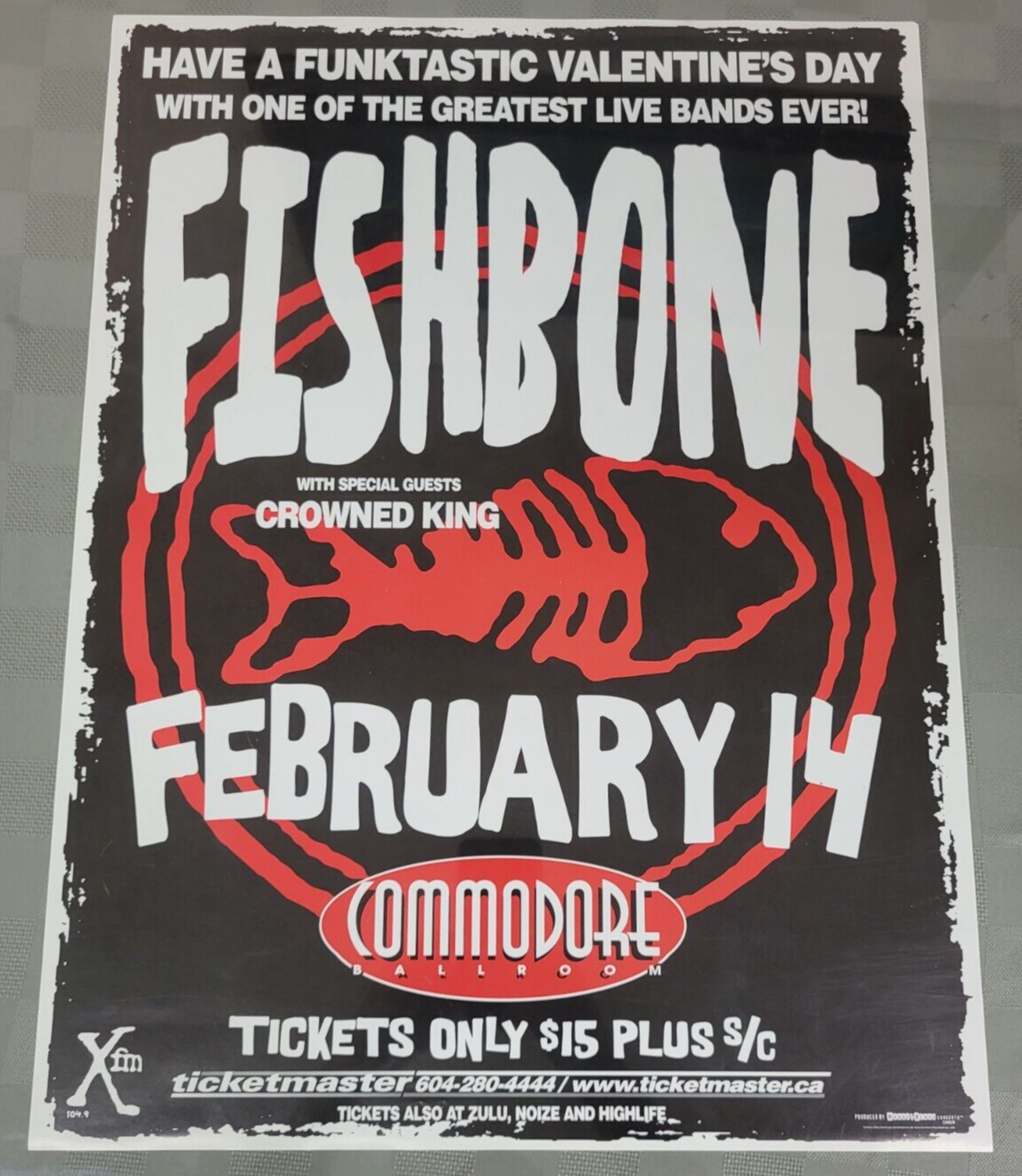 Fishbone Crowned King Poster 2002 Vancouver BC Canada Funk Rock Band | eBay