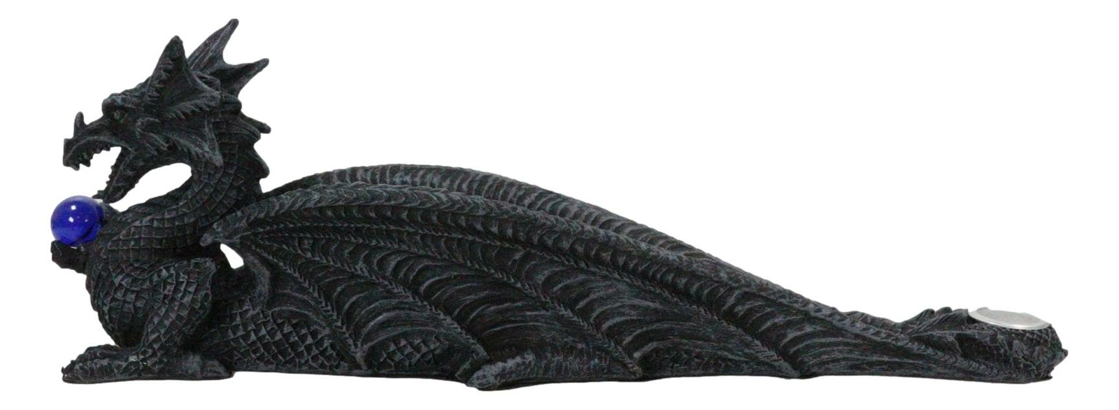 Longwei Dragon Holding Blue Orb Incense Burner Sculpture Figurine in ...