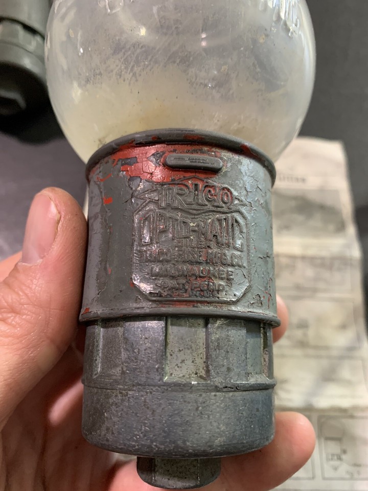 Vintage Original TRICO Glass Opto-Matic Oilers Early Auto Parts Buffalo ...
