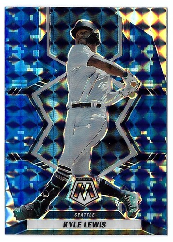 2022 Panini Mosaic Blue Camo Prizm #61 Kyle Lewis Seattle Mariners | eBay