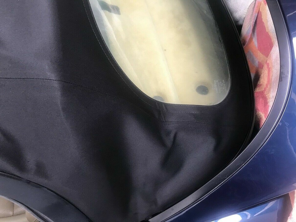 BLACK CONVERTIBLE ROOF CANVAS DYE / SOFT TOP REVIVER RESTORER COLOUR ...