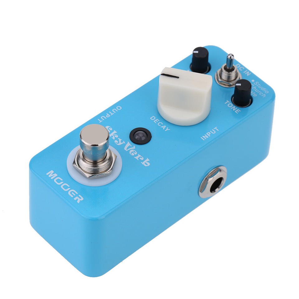 Mooer Sky Verb Reverb Guitar Effect Pedal Church / Studio / Plate 3 ...