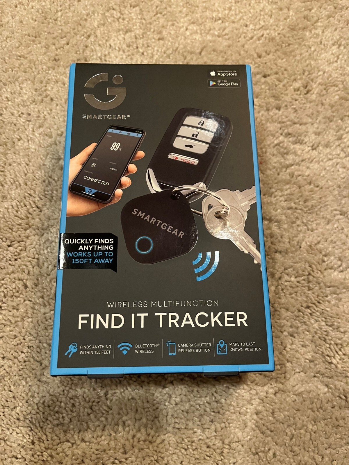 SMARTGEAR Wireless Multifunction Find It Tracker Lost Key Finder, New ...