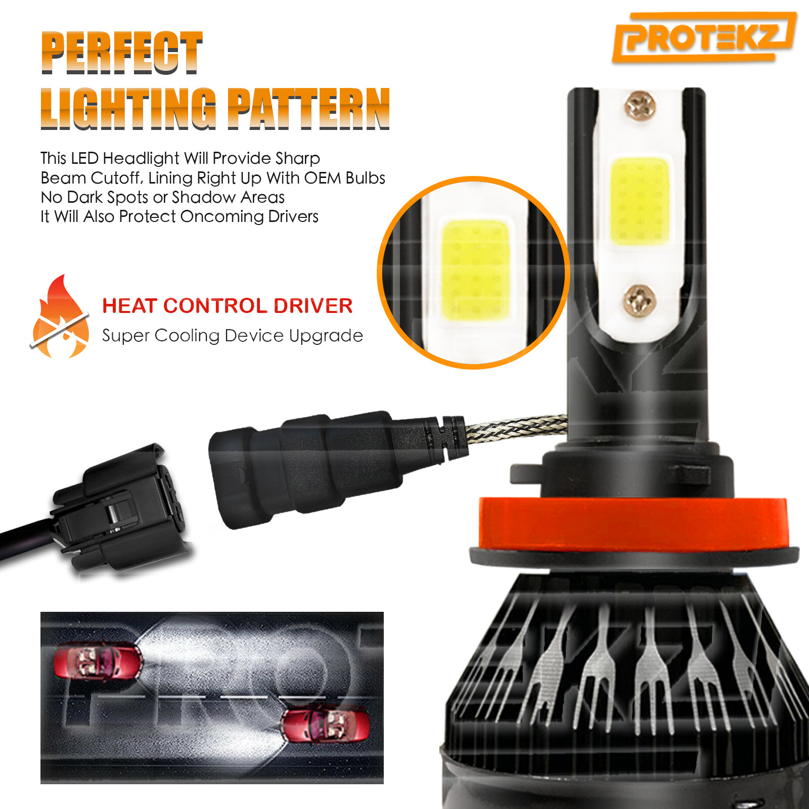 Hb4 9006 LED Headlight Bulbs Kit CREE 6000K for Acura Integra 1994-2001 ...