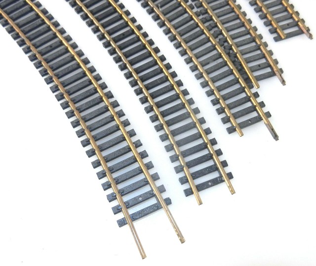 6 PCS Track Master 18" CURVED RADIUS BRASS TRACK HO Scale T01 | eBay