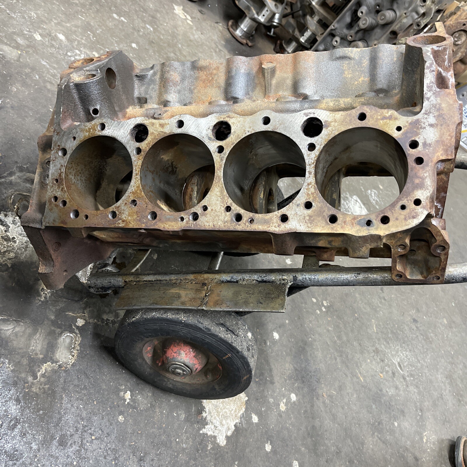 Chevy 283 Chevy II V8 Engine Short Block 3790721 ~ High Nickel Block | eBay