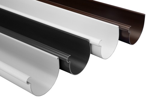 Dachrinne Ø 90mm Sparpaket Regenrinne halbrund Entwässerung Kunststoff ...