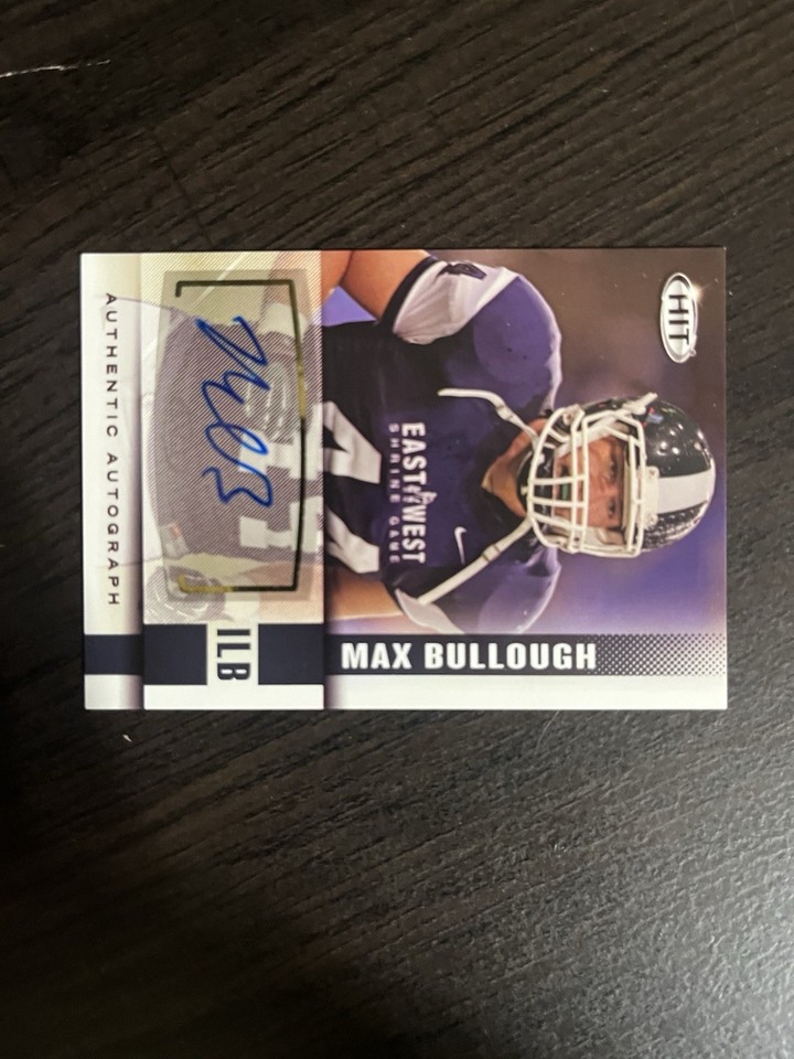 2014 SAGE Hit - Autographs Max Bullough #A40 Black (AU, RC) | eBay