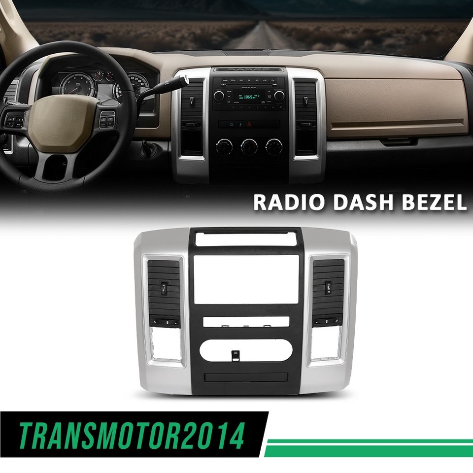 Fit For 2009 2010 2011 2012 Dodge Ram 1500/2500 Center Dash Radio Trim ...