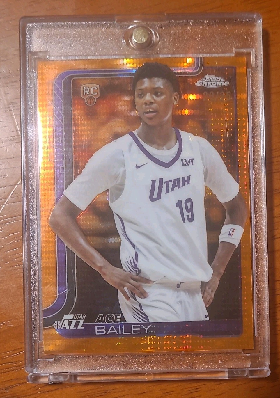 Ace Bailey 2025 Topps Chrome #255 Orange Pulsar Refractor /25 Price ...
