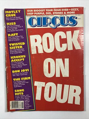 CIRCUS magazine June 30 1985-music KISS; Ratt Stephen Pearcy centerfold ...