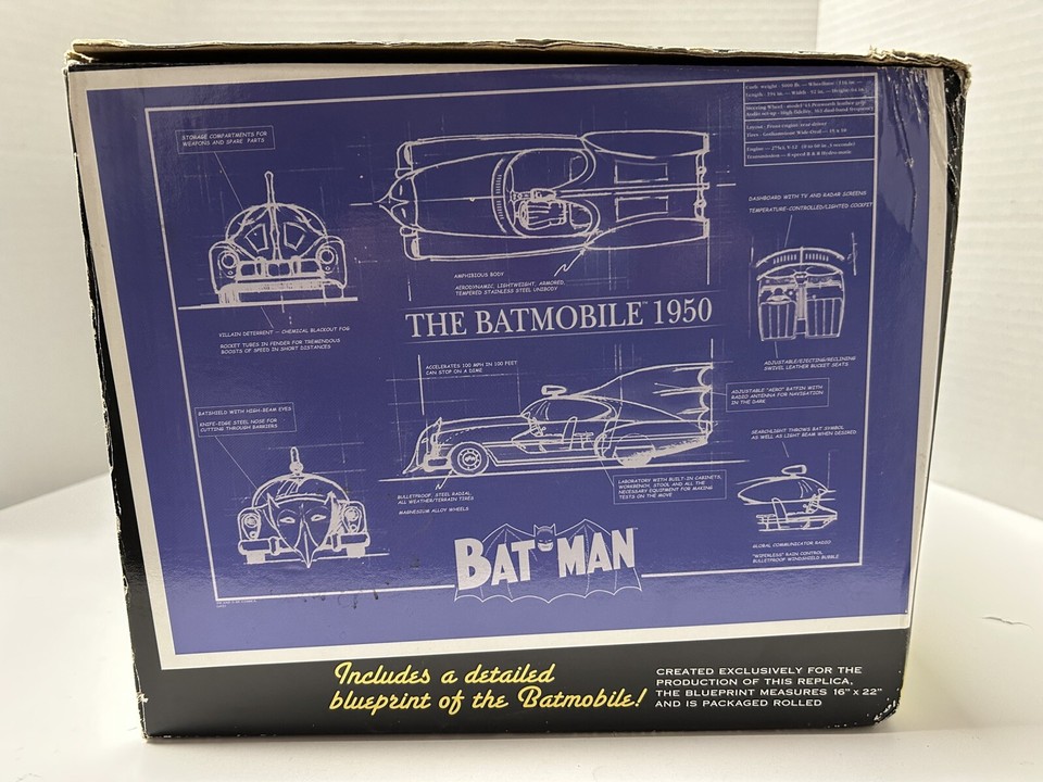 DC Direct Batman Batmobile Replica 1950's Edition Limited Edition 1215/ ...