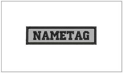 REFLECTIVE NAME TAG Custom Embroidered 4" x 1" Sew-on Patch, Biker BEST ...