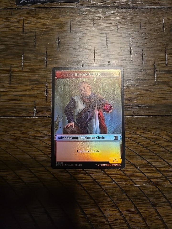 Human Cleric // Mercenary - Double Token - Foil - Outlaws of Thunder ...