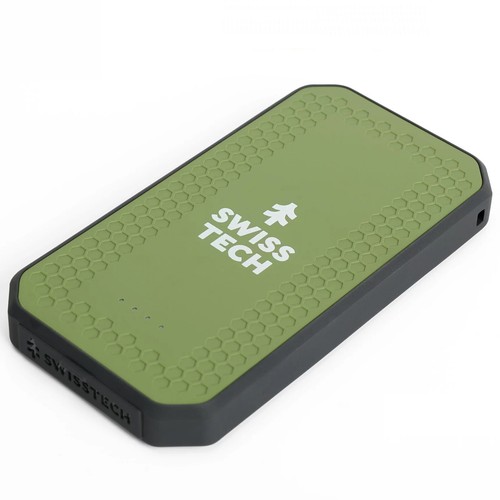 Swiss Tech 10000 mAh RUGGED PORTABLE POWER BANK / CHARGER | IP54 ...