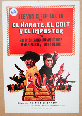 BLOOD MONEY LEE VAN CLEEF rare Spanish press sheet 1974 LIEH LO | eBay