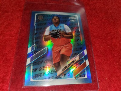 2021-22 TOPPS CHROME OVERTIME OTE #25 JAHZARE JACKSON AQUA OTE 1 PER ...