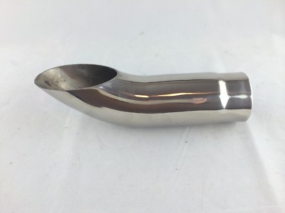 Stainless Steel Exhaust Tips Weld-On- TURN DOWN STYLE 64mm/2.5" L:300mm ...