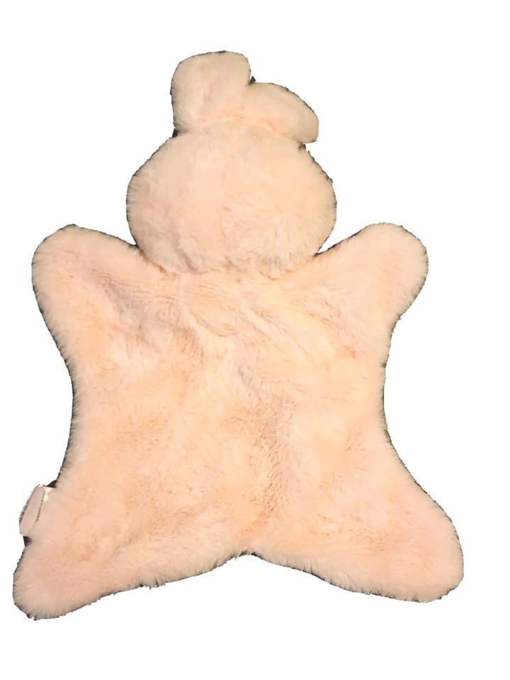 Animal Adventure Bunny Rabbit Lovey Pink and Gray 12" Sewn Eyes baby ...