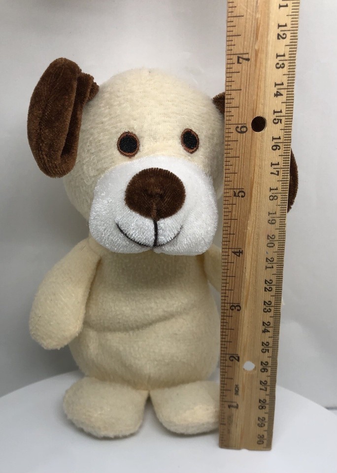 Puppy Dog Plush Brown Embroidered Eyes 7" Bean Bottom Dog Stuffie | eBay