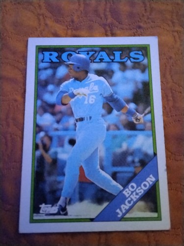 ULTRA RARE Bo Jackson Royals 1988 Topps #750 Error Card. Misprint ...