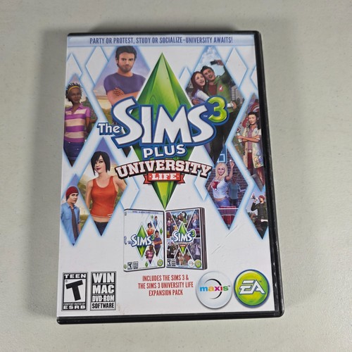 The Sims 3 Plus University Life – PC & Mac – Base Game + Expansion Pack ...